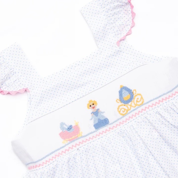 Stitchy Fish | Dresses | Stitchy Fish Disney Glass Slipper Smocked ...